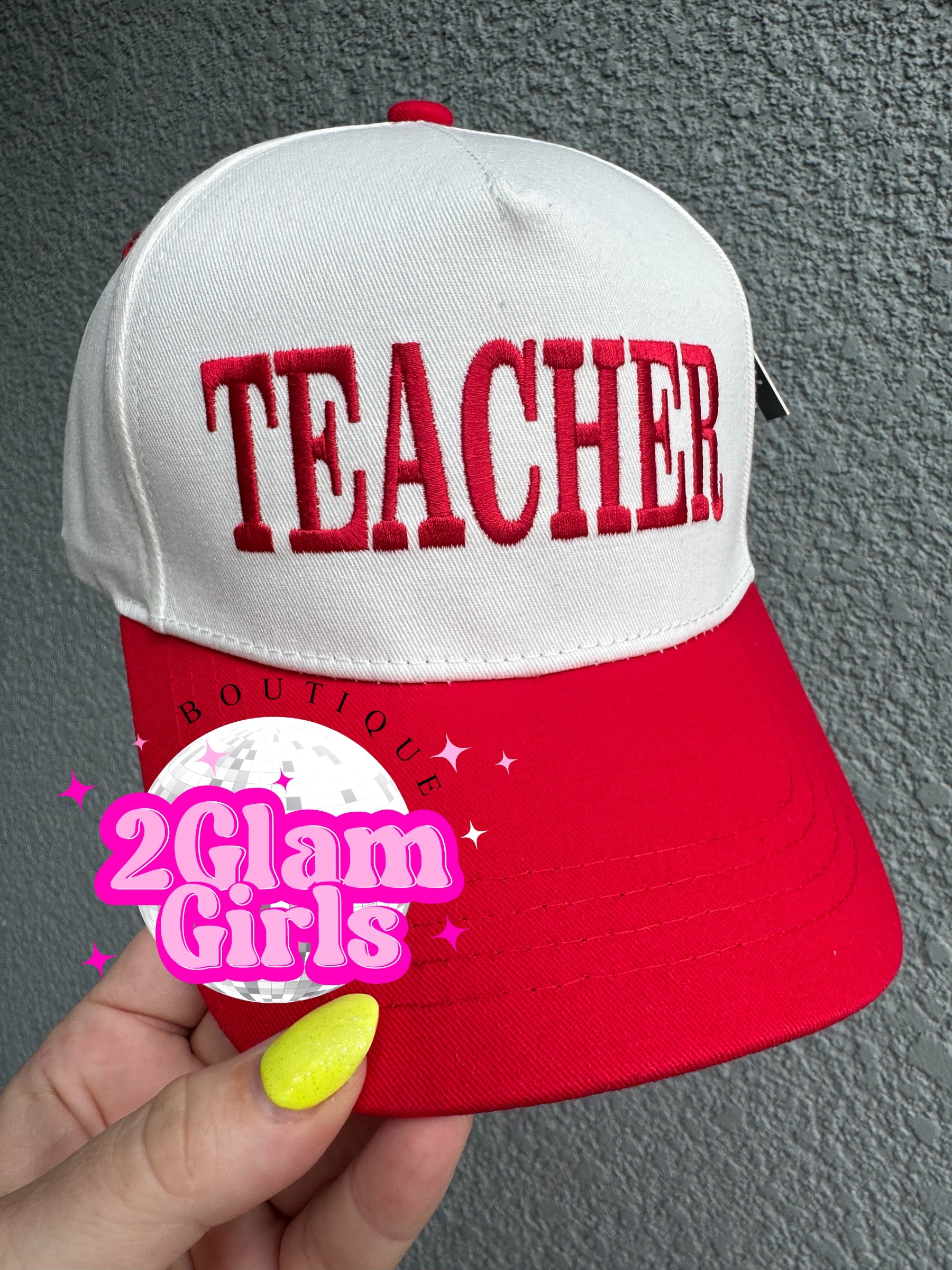 Teacher Hat 🍎 – 2 Glam Girls Boutique